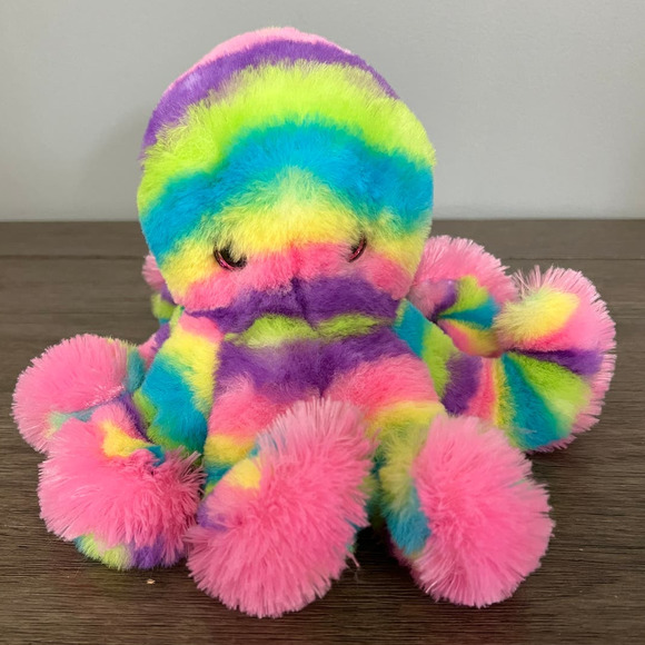 Aurora | Toys | Aurora Pastel Rainbow Octopus Plush | Poshmark